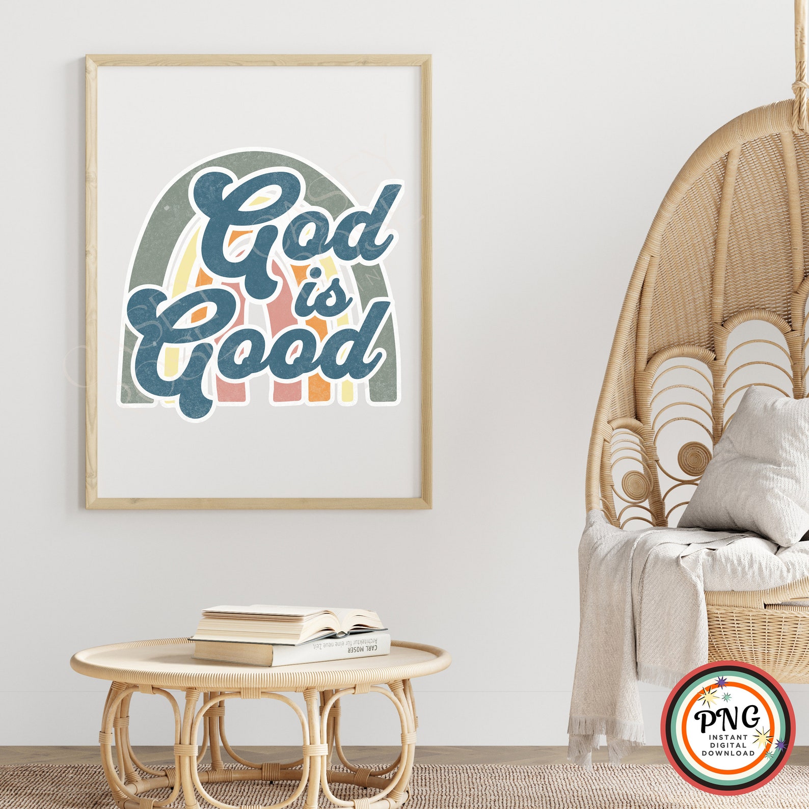Retro God is Good Christian PNG, Vintage Gospel Wall Art Clip Art, Good ...