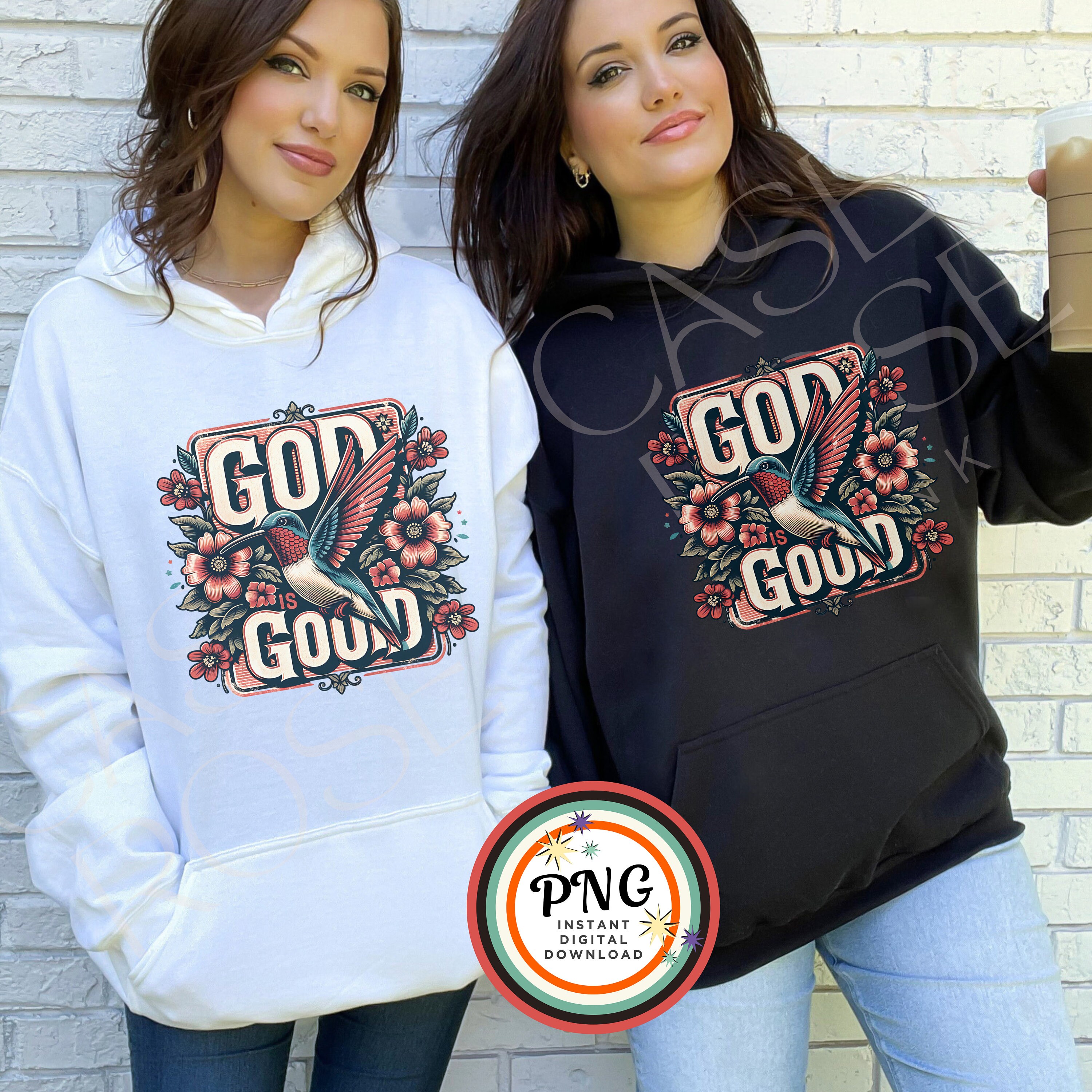 God is Good Christian PNG, Good God Vintage Floral Hummingbird Gospel ...