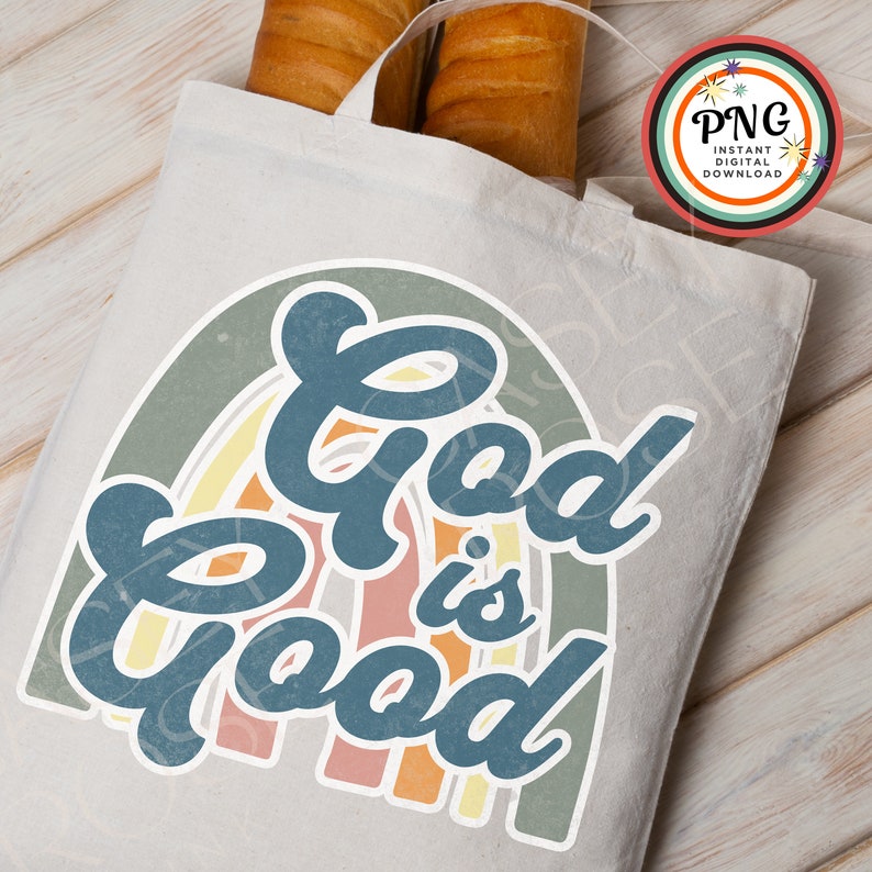 Retro God is Good Christian PNG, Vintage Gospel Wall Art Clip Art, Good ...
