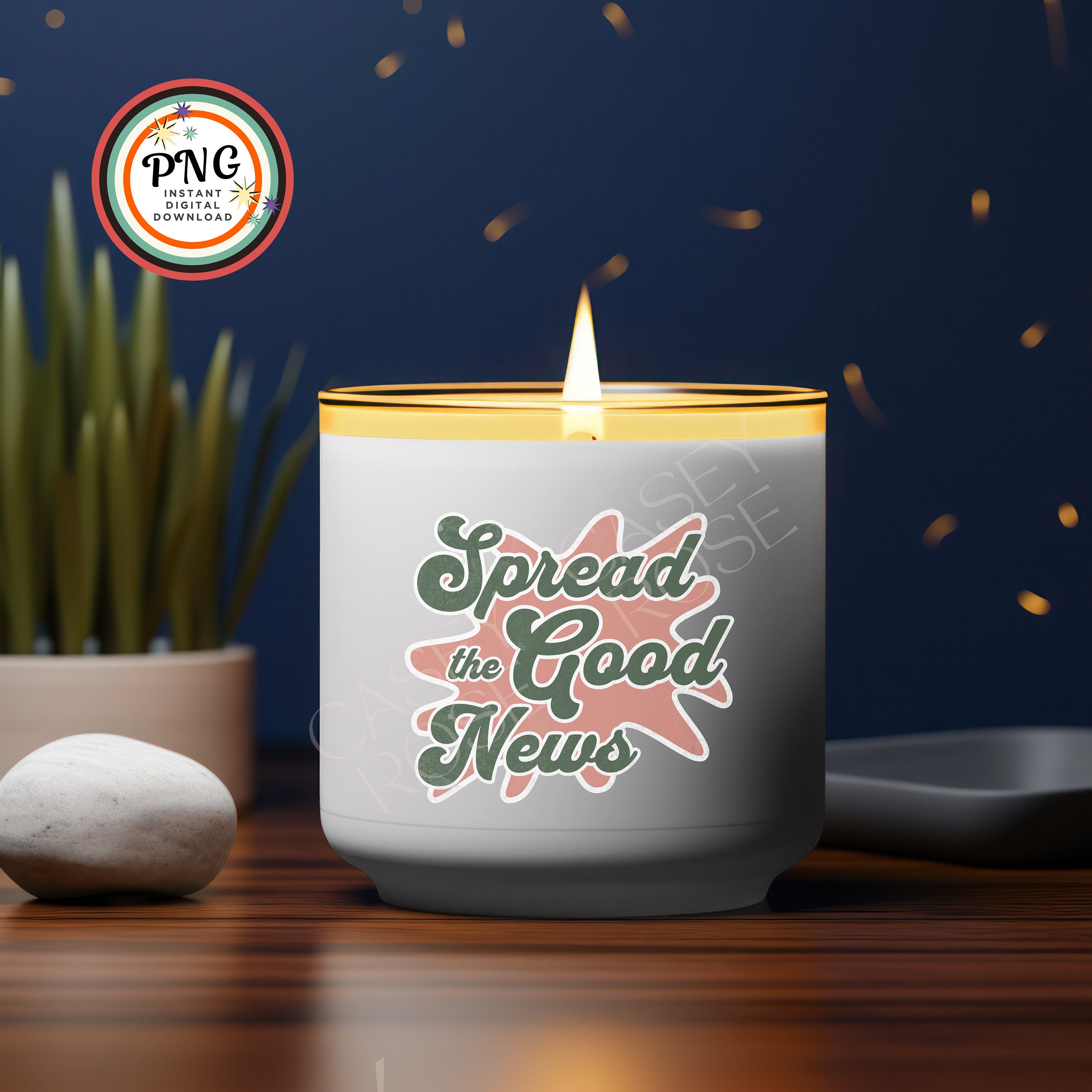 Retro Christian PNG, Spread the Good News Gospel Sublimation Design ...