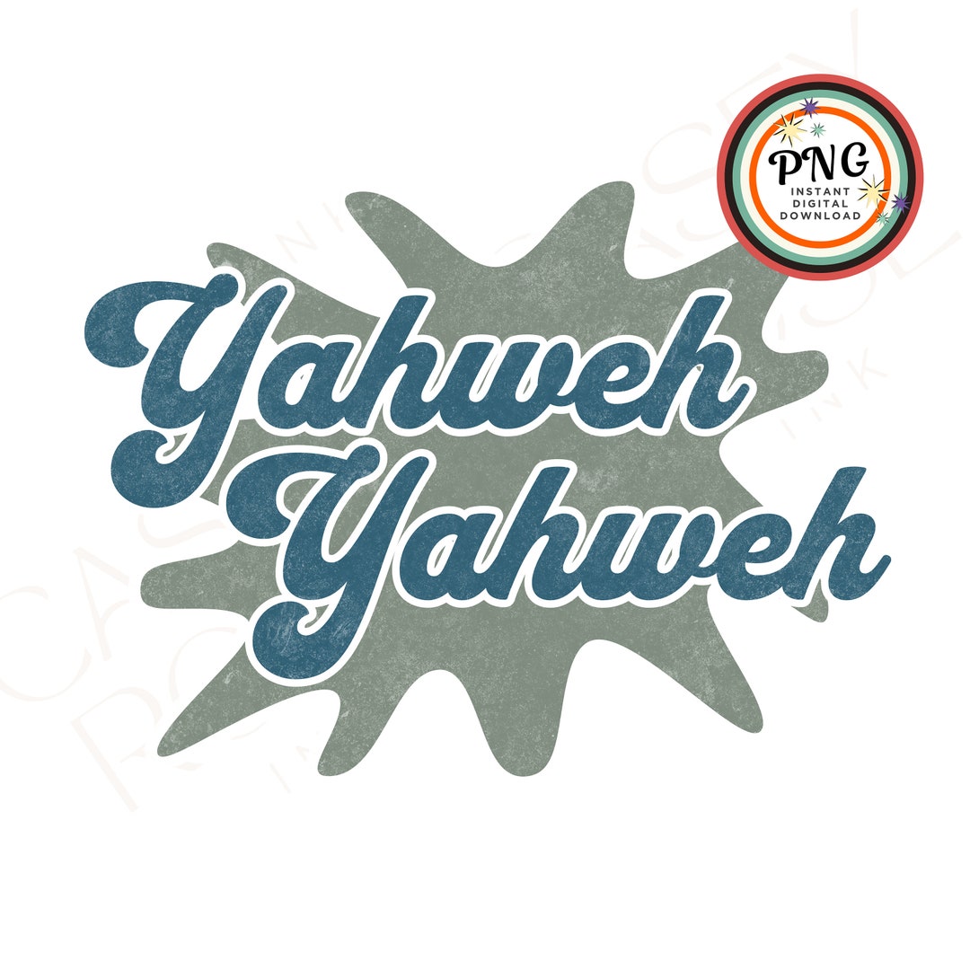 Retro Christian Yahweh PNG, Jesus Gospel Clip Wall Art, Godly Sayings ...