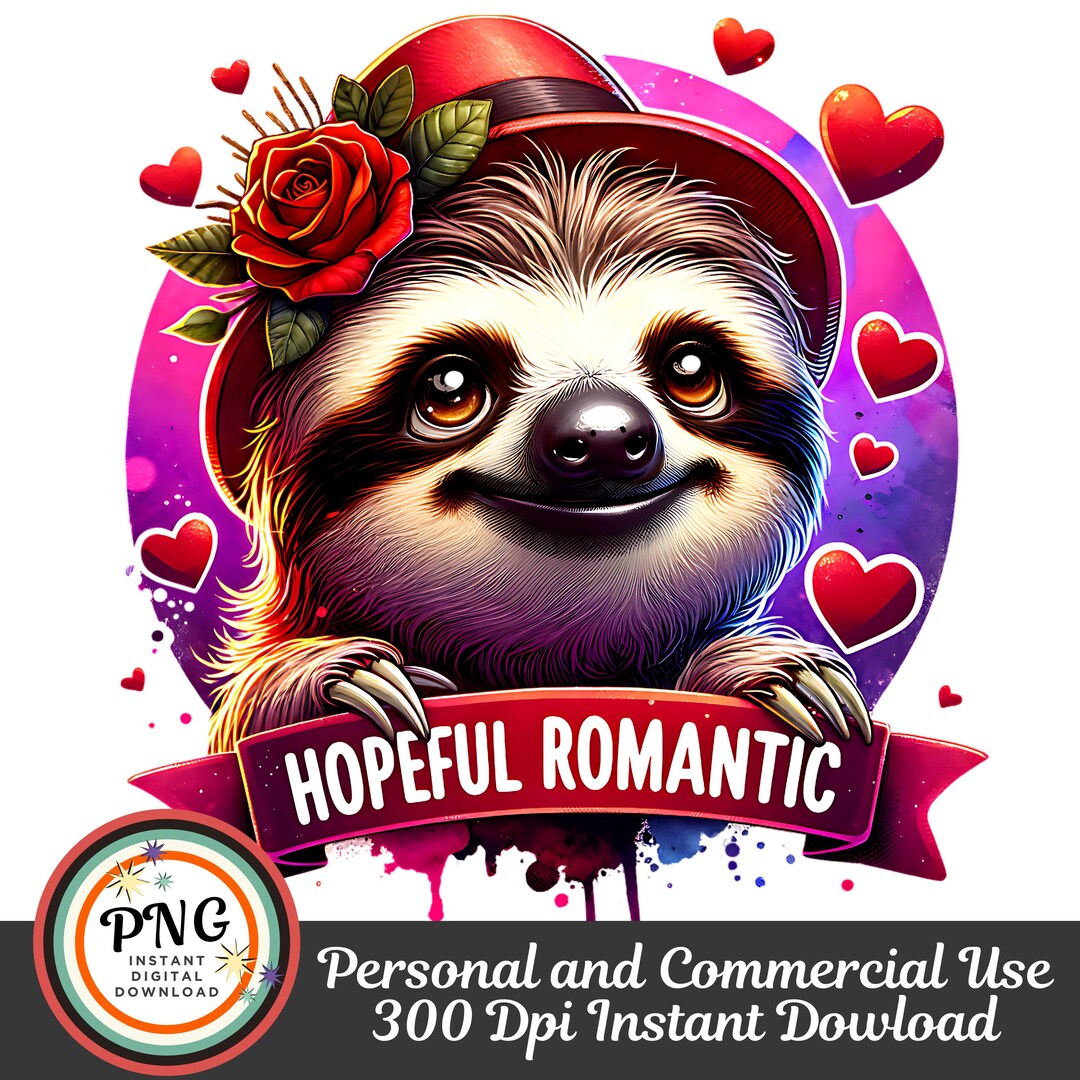 Sloth Valentine PNG, Friends Valentine Shirt Png, Funny Sloth Clipart ...
