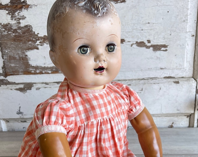 Vintage Vinyl Baby Doll - 1950s 60s - Darkened Powdery -halloween ...