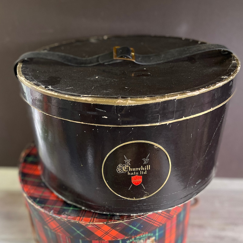 Vintage Hat Box - Etsy