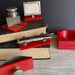 Vintage Bakelite Desk Set Art Deco Blotter, Inkstand, Calendar Douglas ...
