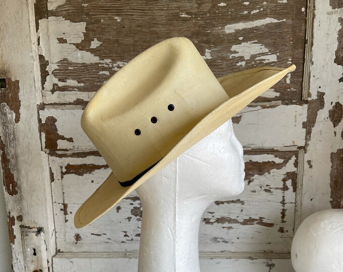 Vintage Cowboy Hat - Double S Sancho 1980s 6.75 Inches - Comfort - as ...