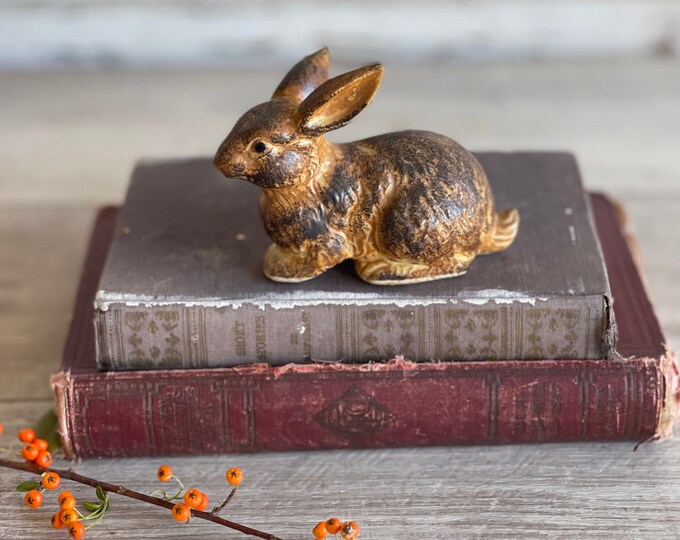Vintage Pottery Rabbit Brown Bunny - Small Ceramic- Made in Japan - Etsy