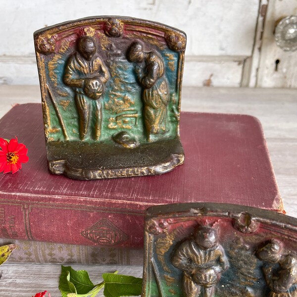 Painted Bookends - Etsy