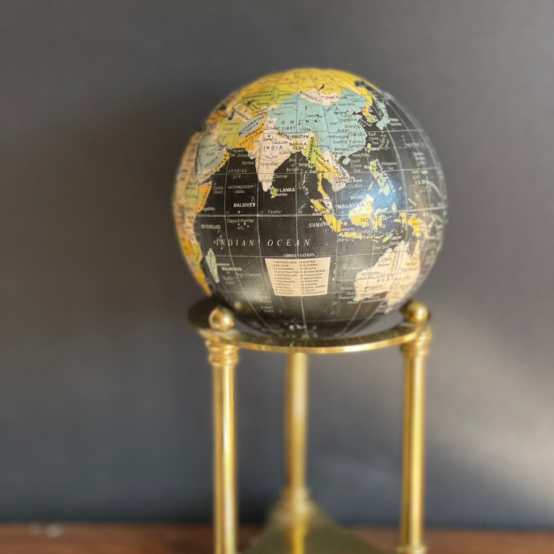 World Globes With Stand - Etsy