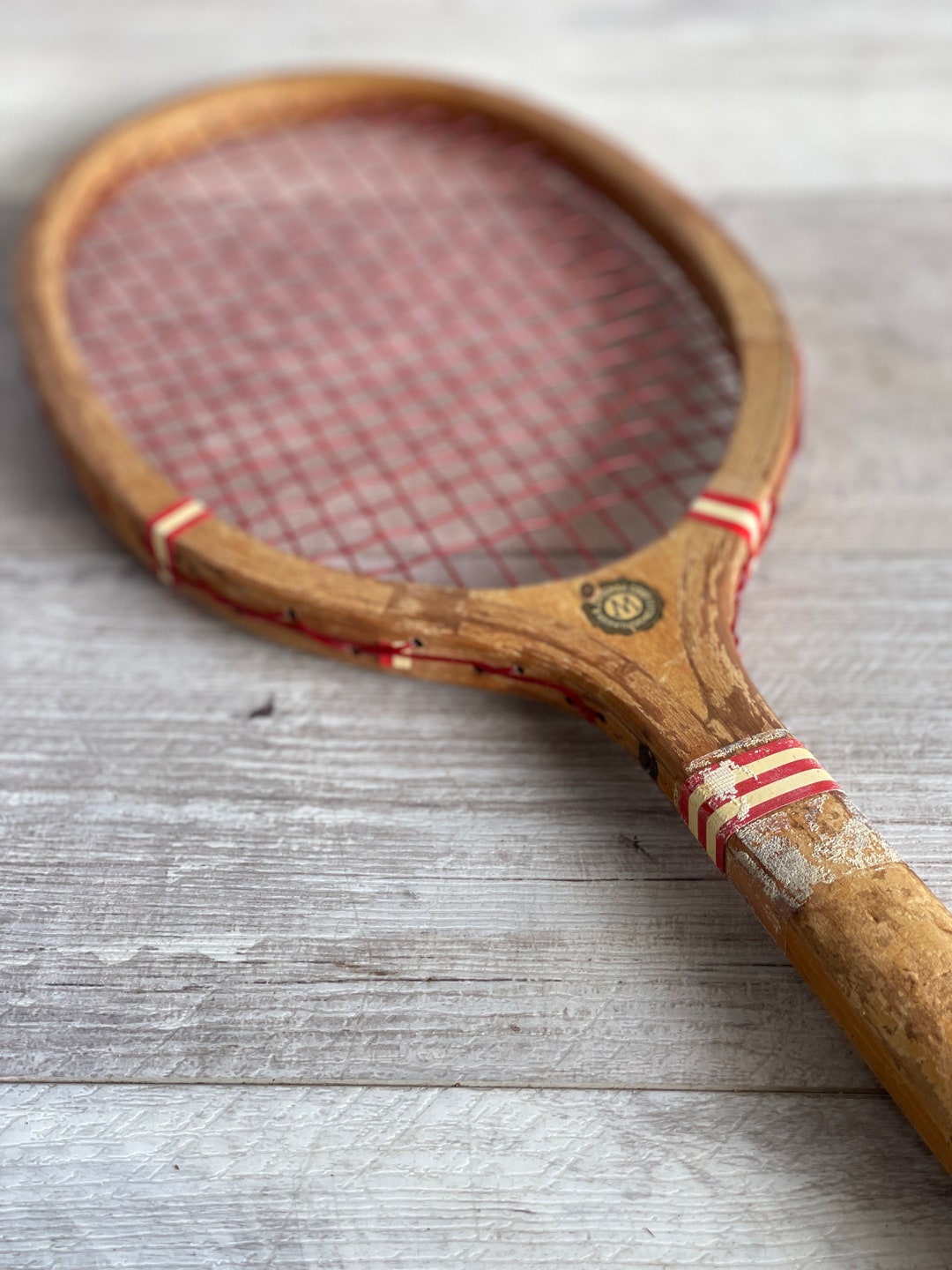 Antique Wood Tennis Racket Racquet Magnan, North Attleboro, MA, C ...
