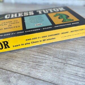 Vintage Chess Game -chess Tutor Complete Set, Board, Book 1960s ...