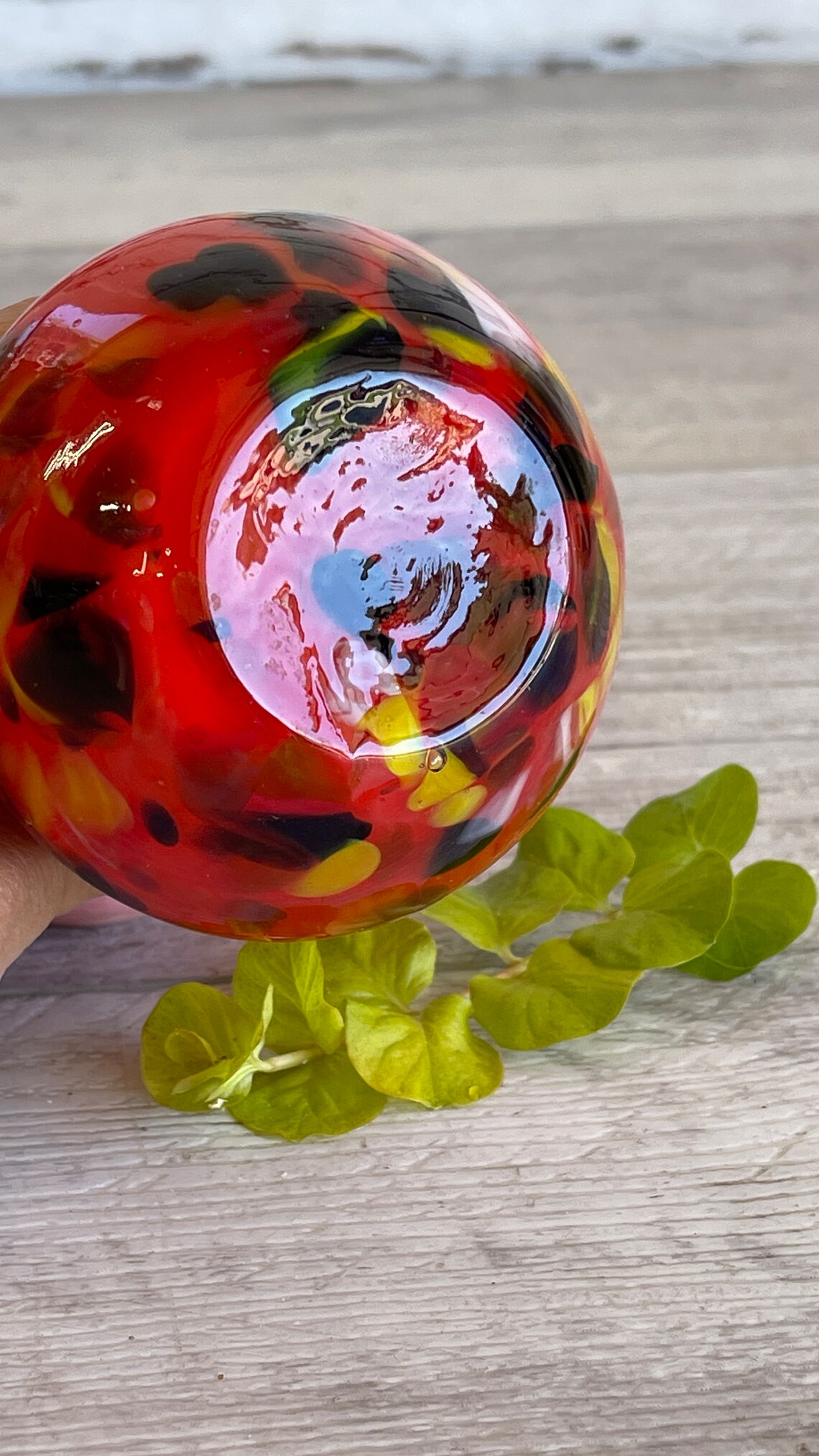 Vintage Blown Glass Vase Opaline Fire Red Small Bud Vase - Etsy