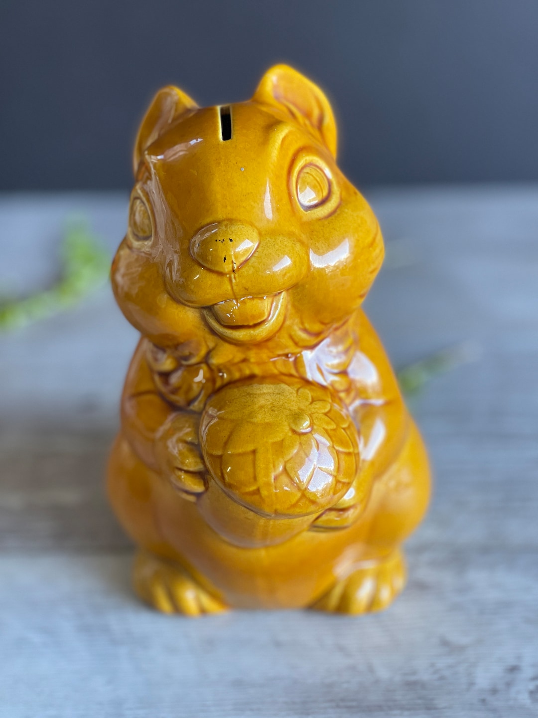 Vintage Chipmunk Bank -pottery Ceramic With Cold Paint - Save Like a ...