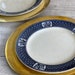 Vintage Tillson Dinner Plates Blue and White Flow Blue Burslem ...