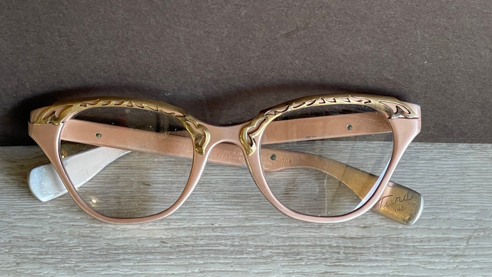 Vintage Tura Cateye Glasses Aluminum Rose Gold Copper Gold Filled - Etsy