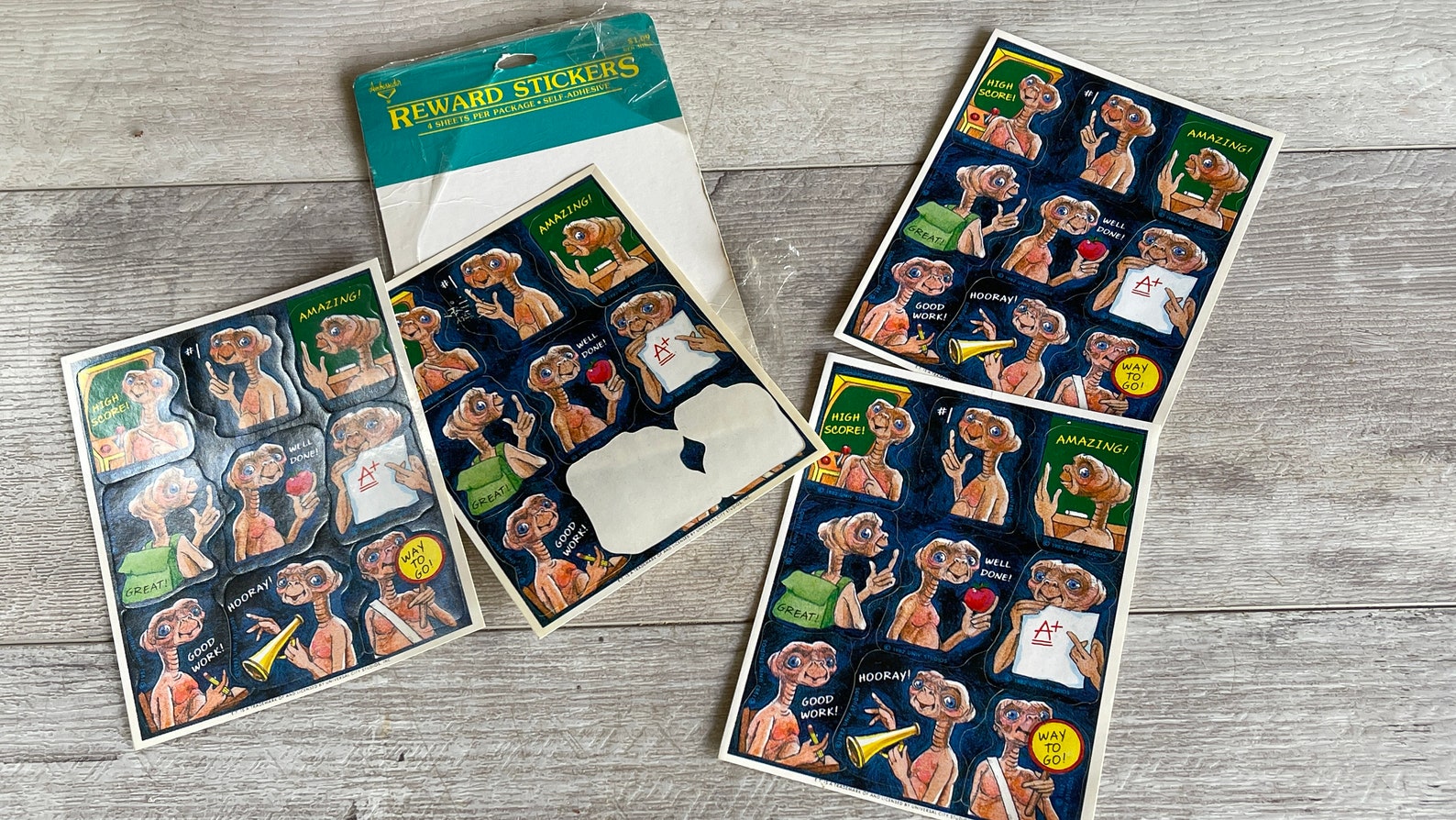 1981 Vintage ET Stickers Reward Stickers - Put It on Your Trapper ...