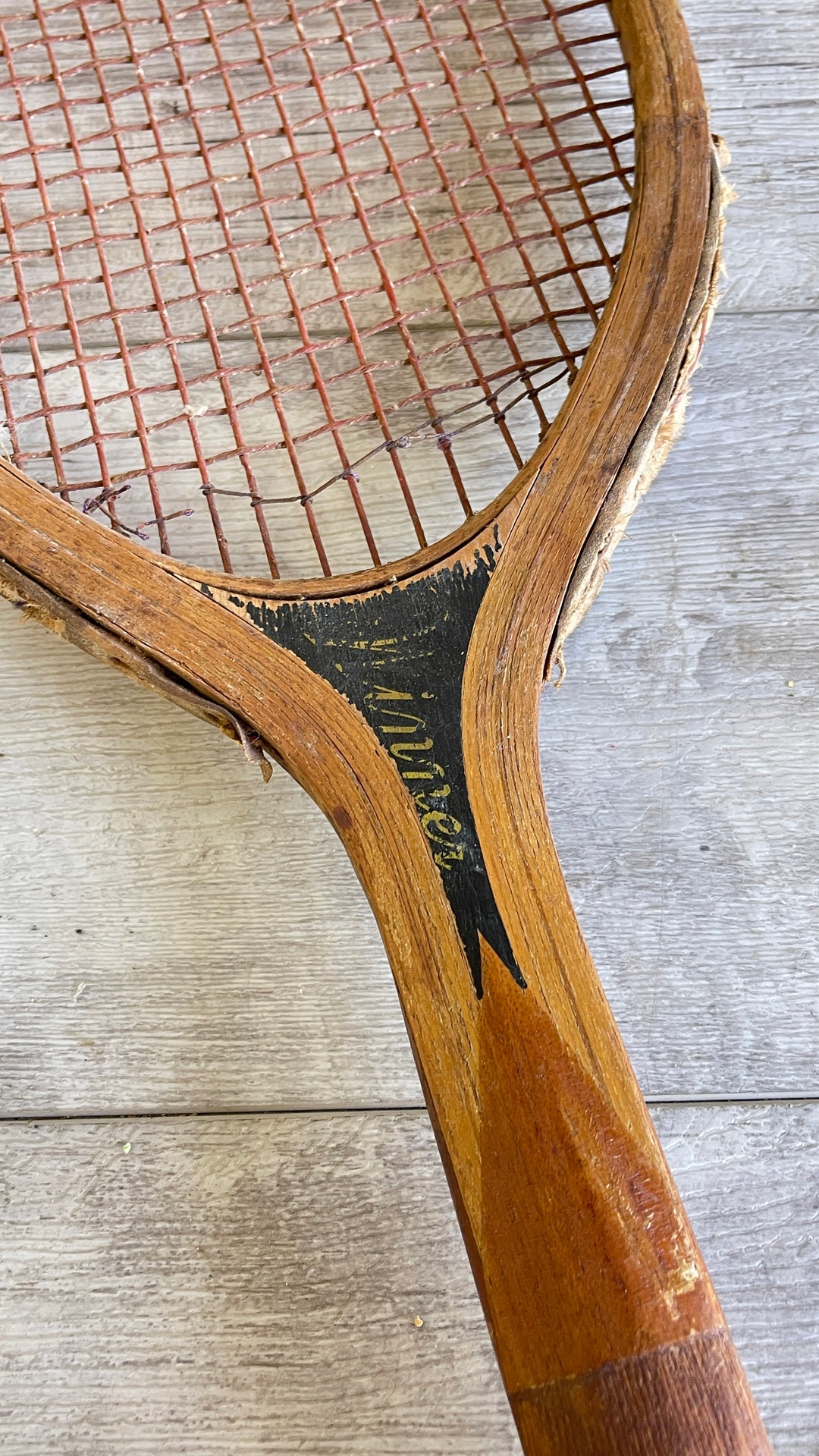 Antique Wood Tennis Racket Racquet Rhode Island "winner" C. 1915 - Etsy