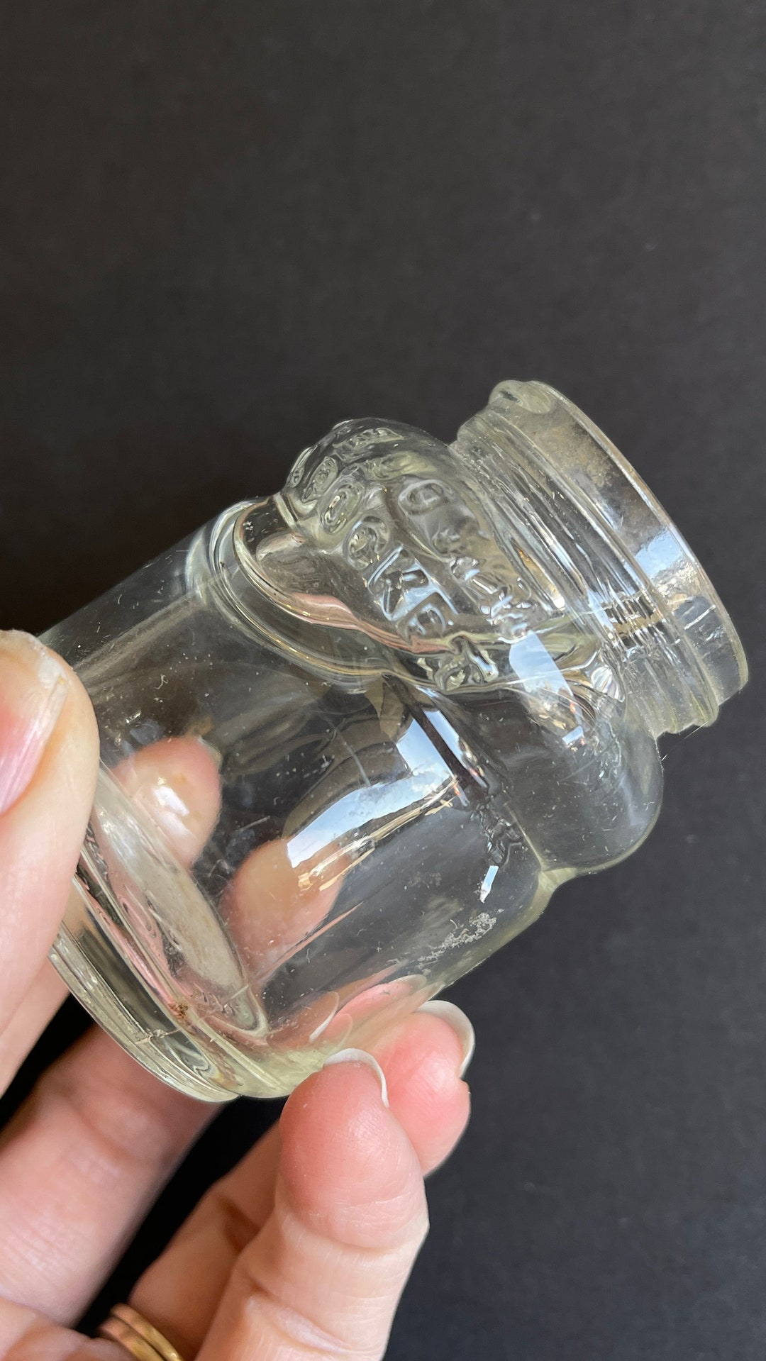 Vintage Ink Bottle Shaeffers Skrip Divided Glass Pocket Jar - No Lid - Etsy