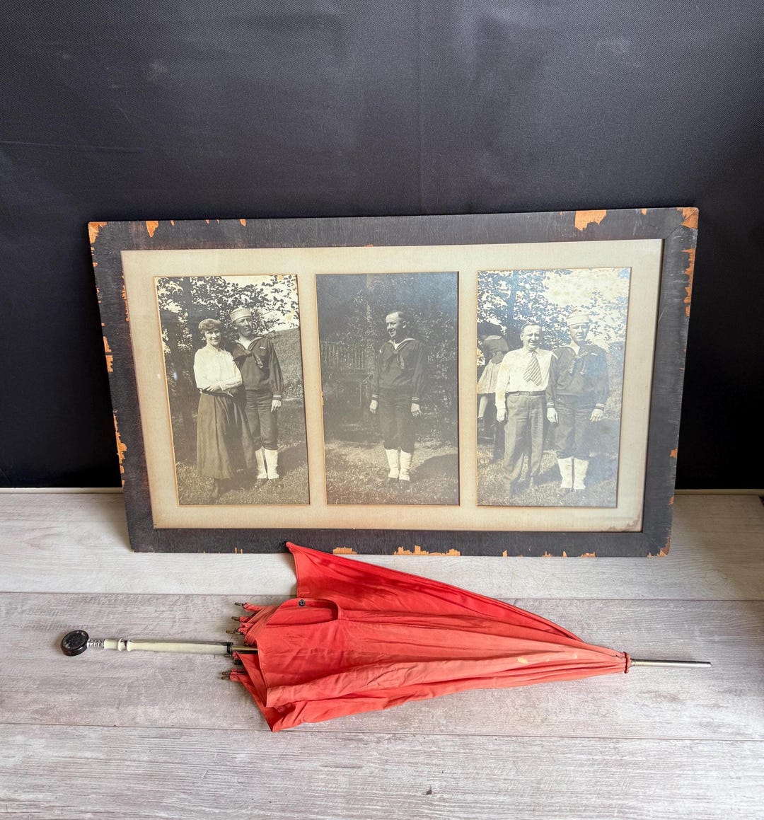 Antique WW1 Navy Sailor Photo Collage: 1918 Thompson Family - Etsy