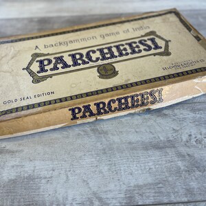 Vintage Parcheesi Game 1959 Board and Pieces Complete Selchow and ...