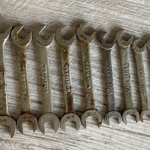 Vintage Set 10 Ignition Wrenches - Blue Point- Leather Case - Made in ...