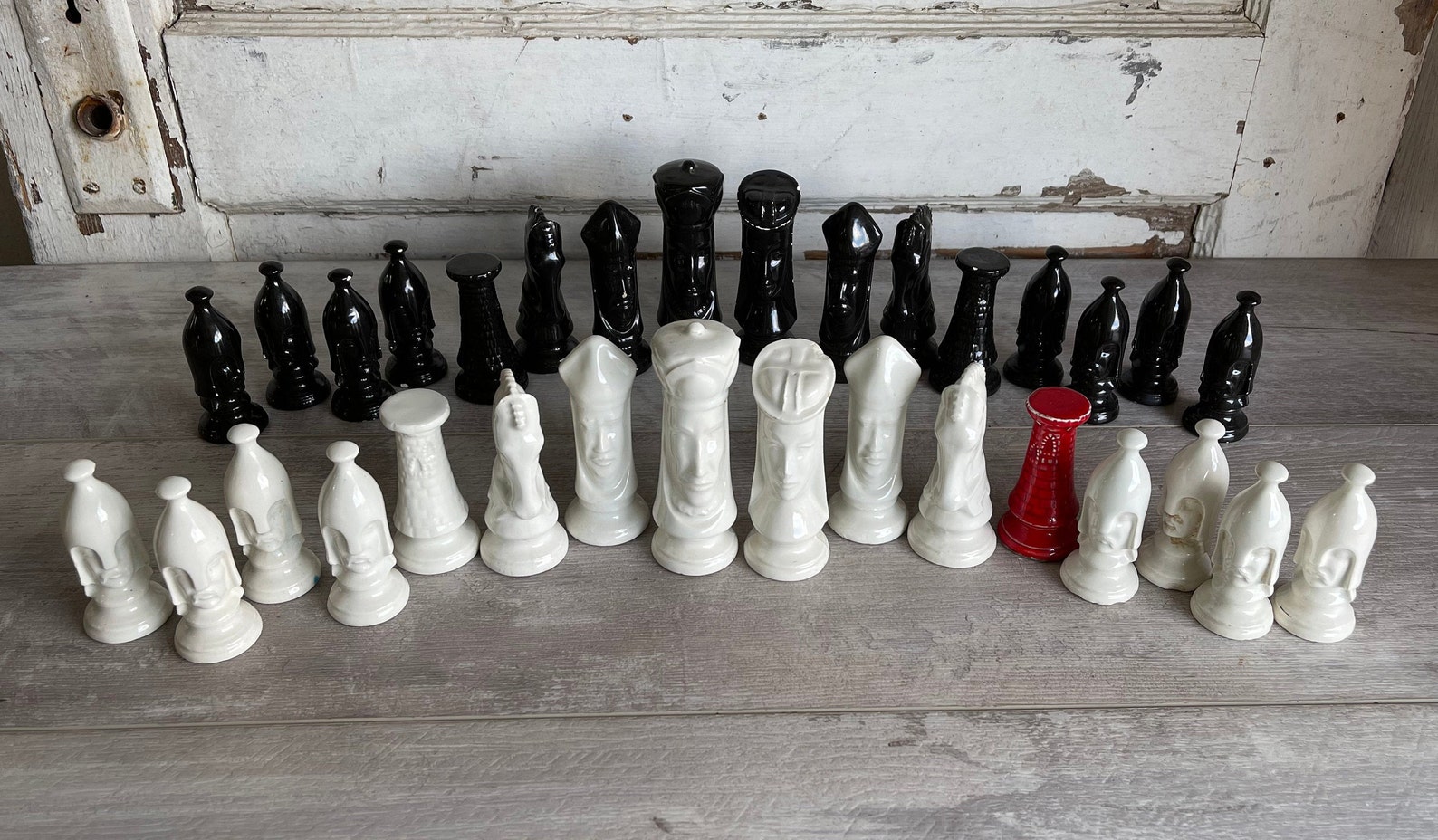 Vintage Duncan Peter Ganine Chess Set ceramic 3 Size - Etsy India