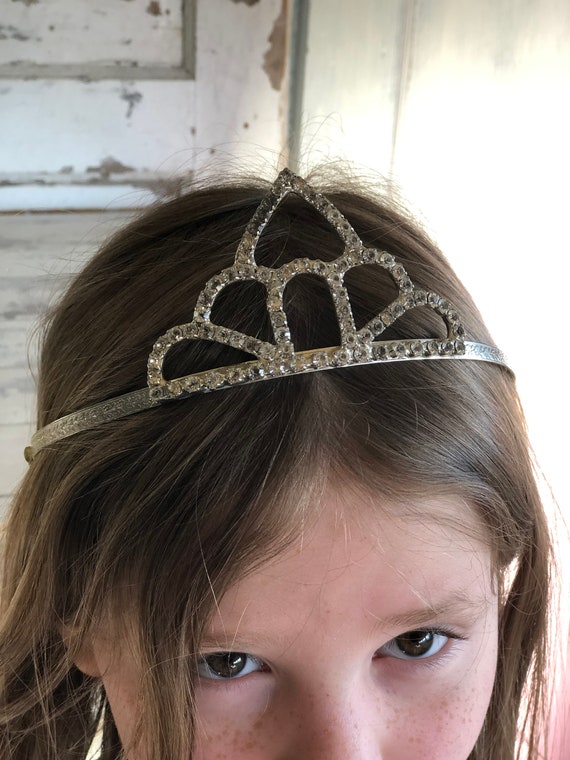 Vintage Tiara Rhinestone - Pretty Band - Princess Pro… - Gem