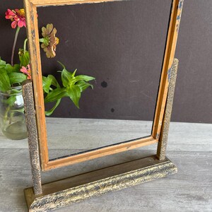 Vintage Tilt Picture Frame - Swinging Art Deco - Gold Wood - 8 X 10 - Etsy