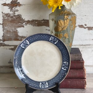 Vintage Tillson Dinner Plates - Blue and White Flow Blue - Burslem ...