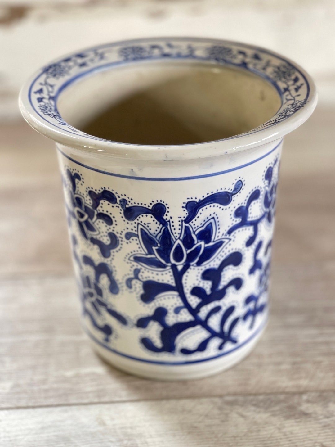 Vintage China Porcelain Pots Choice Chinoiserie Large Small Size Blue ...