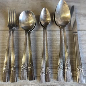Antique "artistic" Silver Flatware Replacement Silverplated Lot 9 ...