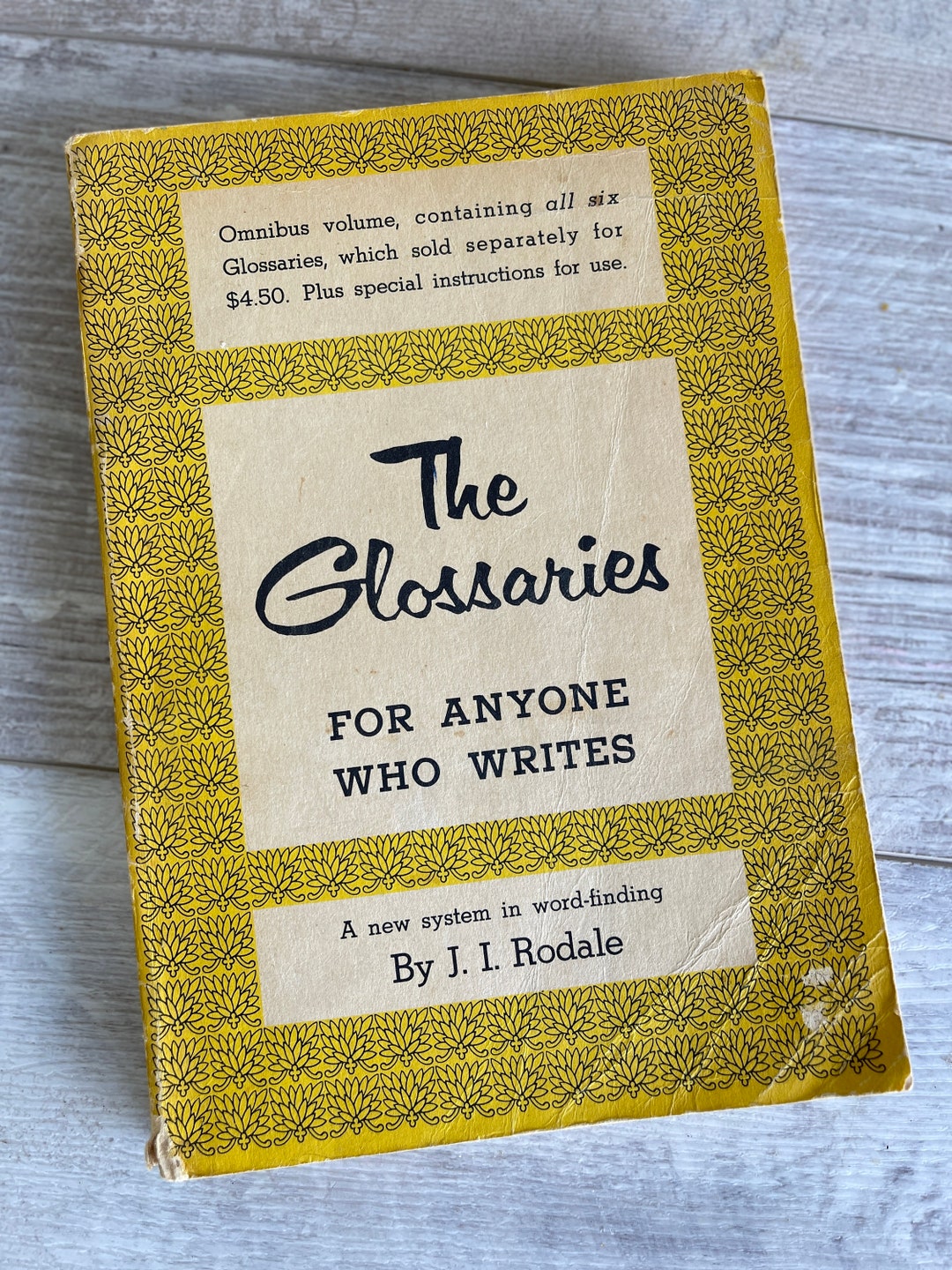 1950s the Glossaries - for Anyone Who Writes - J. I Rodale - A New ...