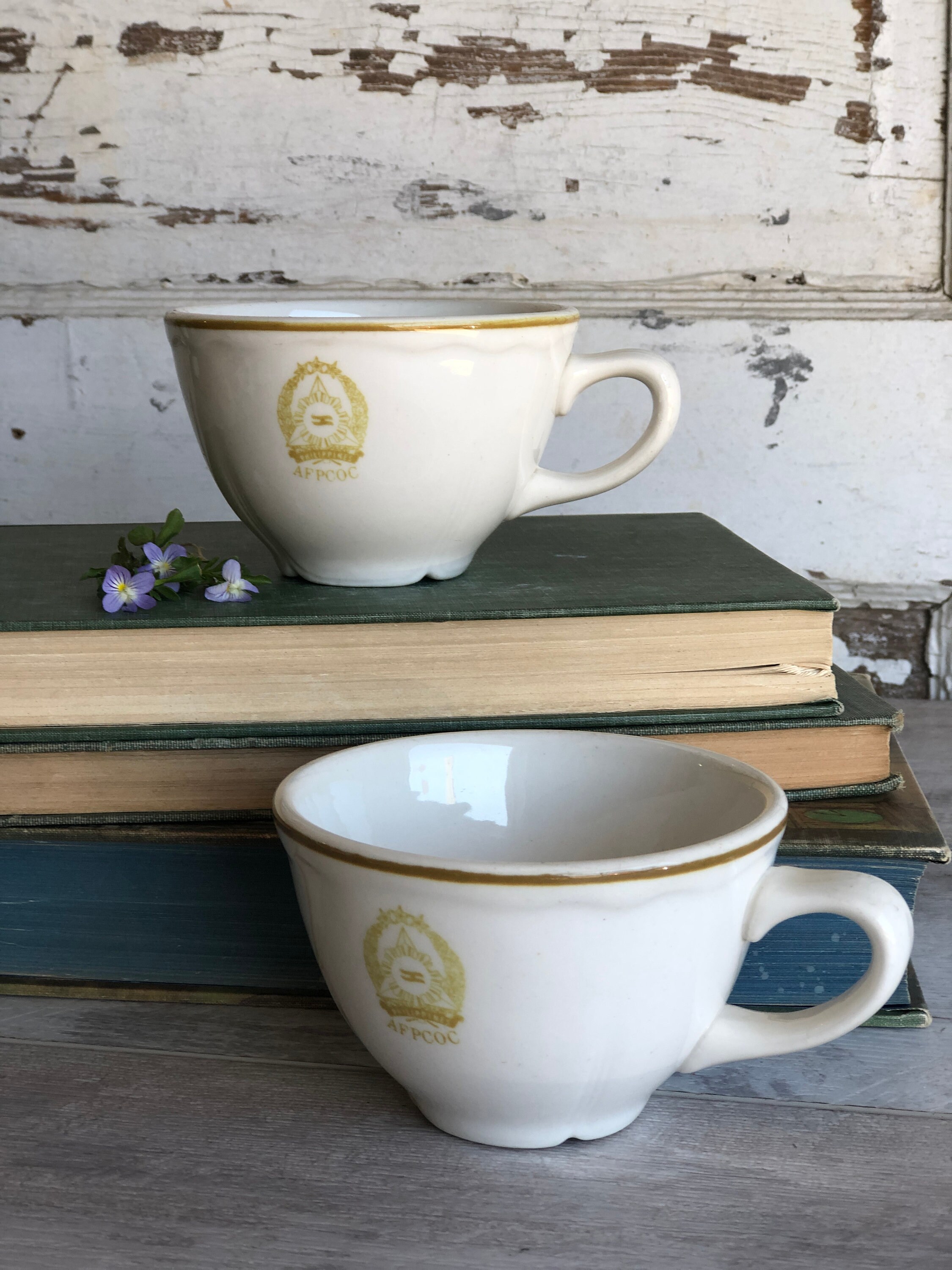 Vintage Cup Mug Restaurant Ware AFPCOC Military | Etsy