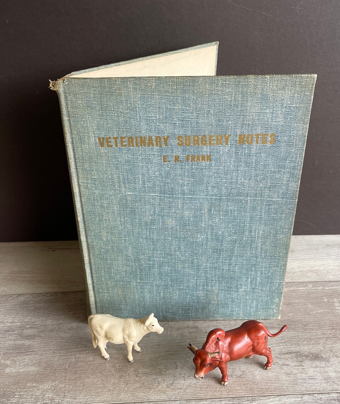 Veterinary Surgery Notes - E R Frank - 1945 Hardcover Book With ...