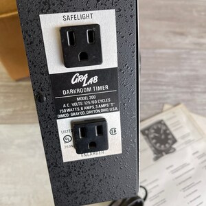 Vintage Gralab Electronic Time With Dual Outlets and Wall Mount in Box ...