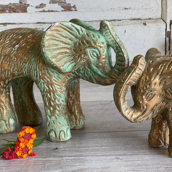 Chalkware Elephants - Etsy