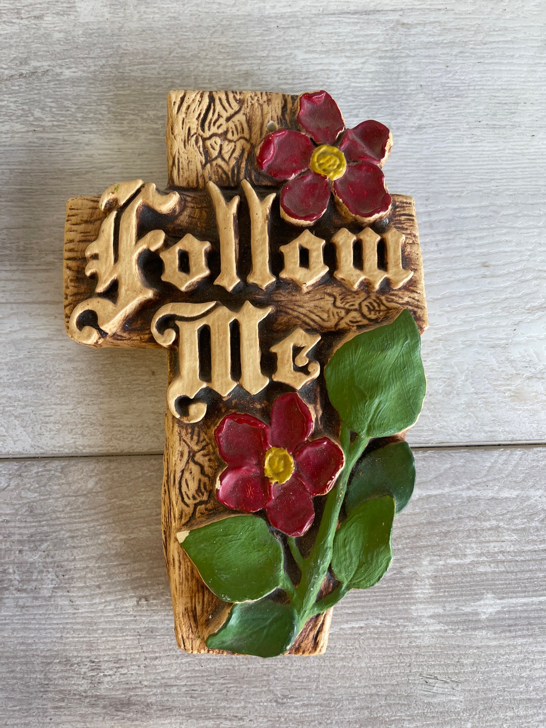 Vintage H A Larsen Chalkware Plaques Bible Verses -oswego IL -plaster ...