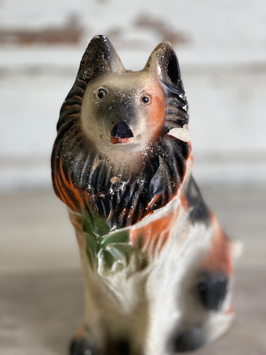 Vintage Chalkware Dog Carnival Prize Plaster Doorstop - Etsy