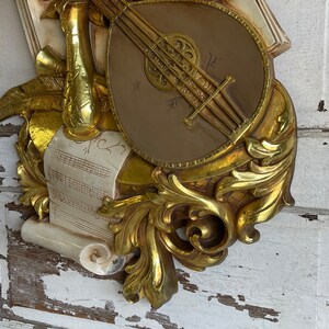 Vintage Syroco Wall Hanging - 1971 Mandolin Musical Hollywood Regency ...