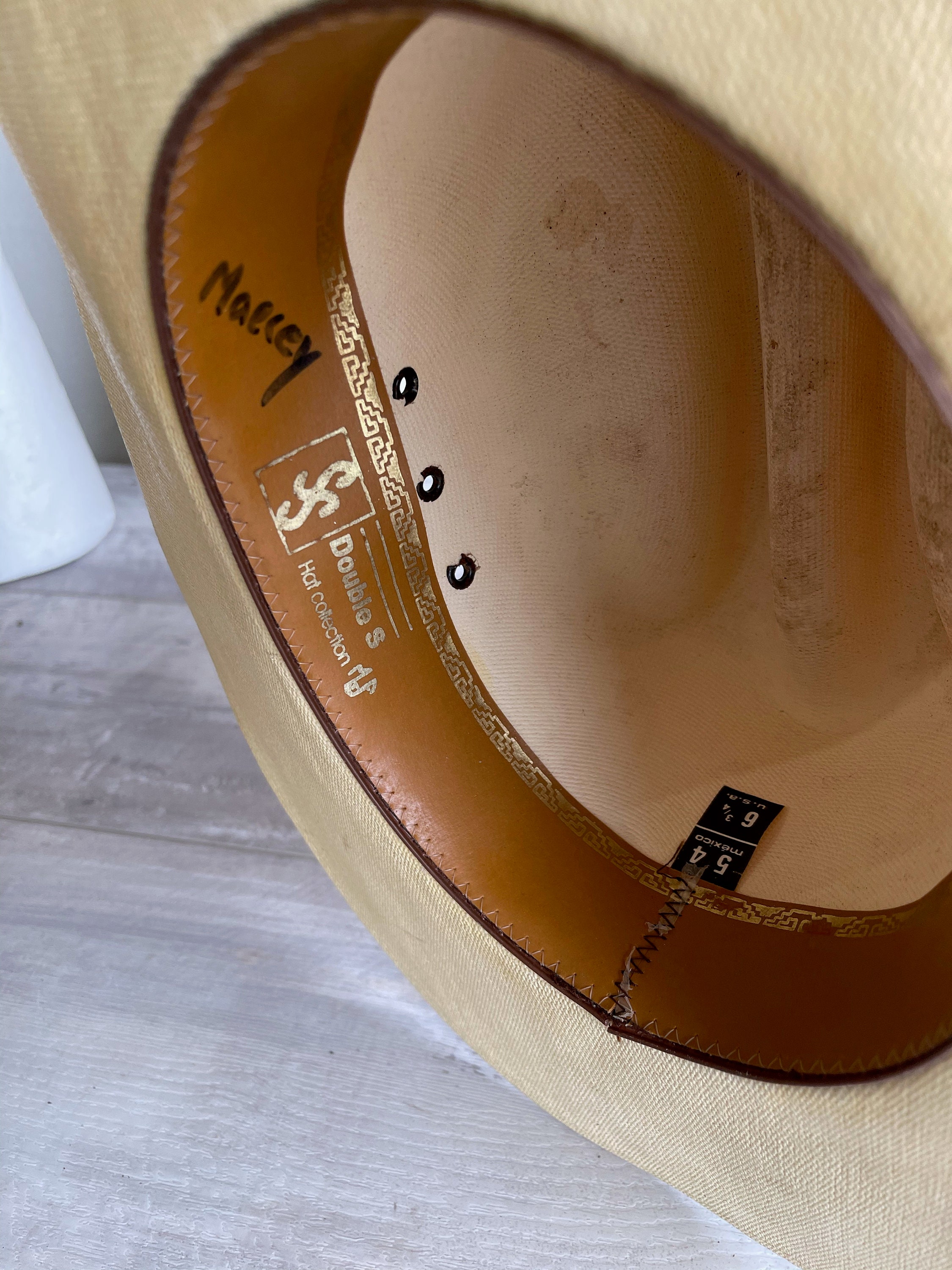 Vintage Cowboy Hat Double S Sancho 1980s 6.75 inches | Etsy