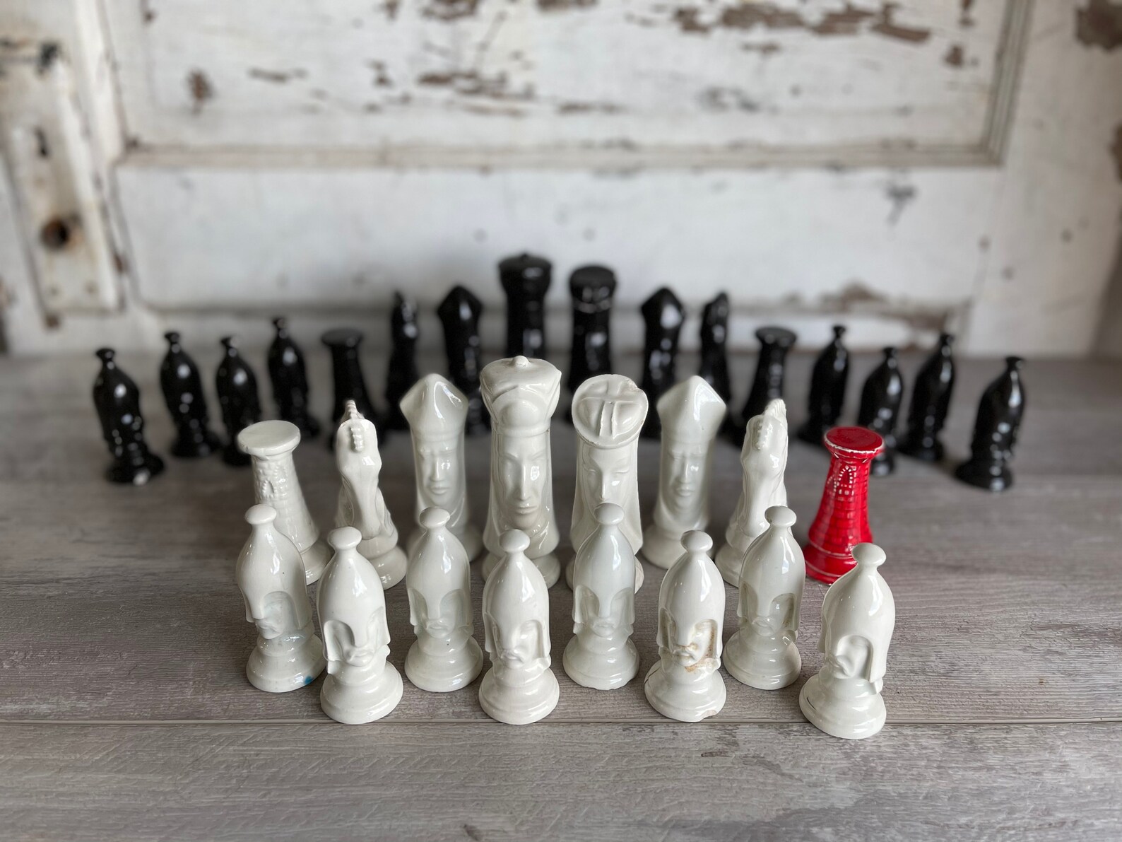 Vintage Duncan Peter Ganine Chess Set ceramic 3 Size - Etsy India