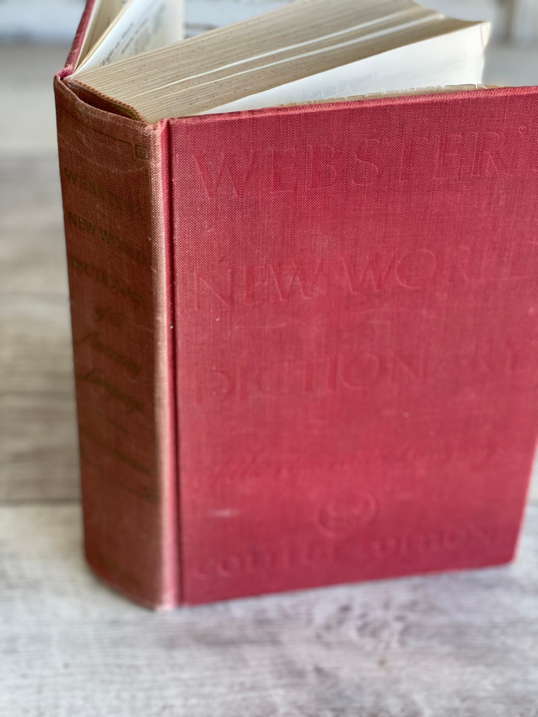 Websters New World Dictionary College Edition 1966 - Red Cover - Etsy