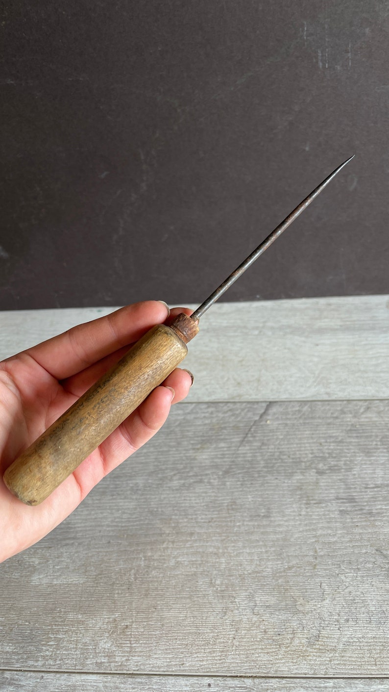 Vintage Ice Pick Wooden Handle - Fayetteville Ar-advertising- 3 Digit ...