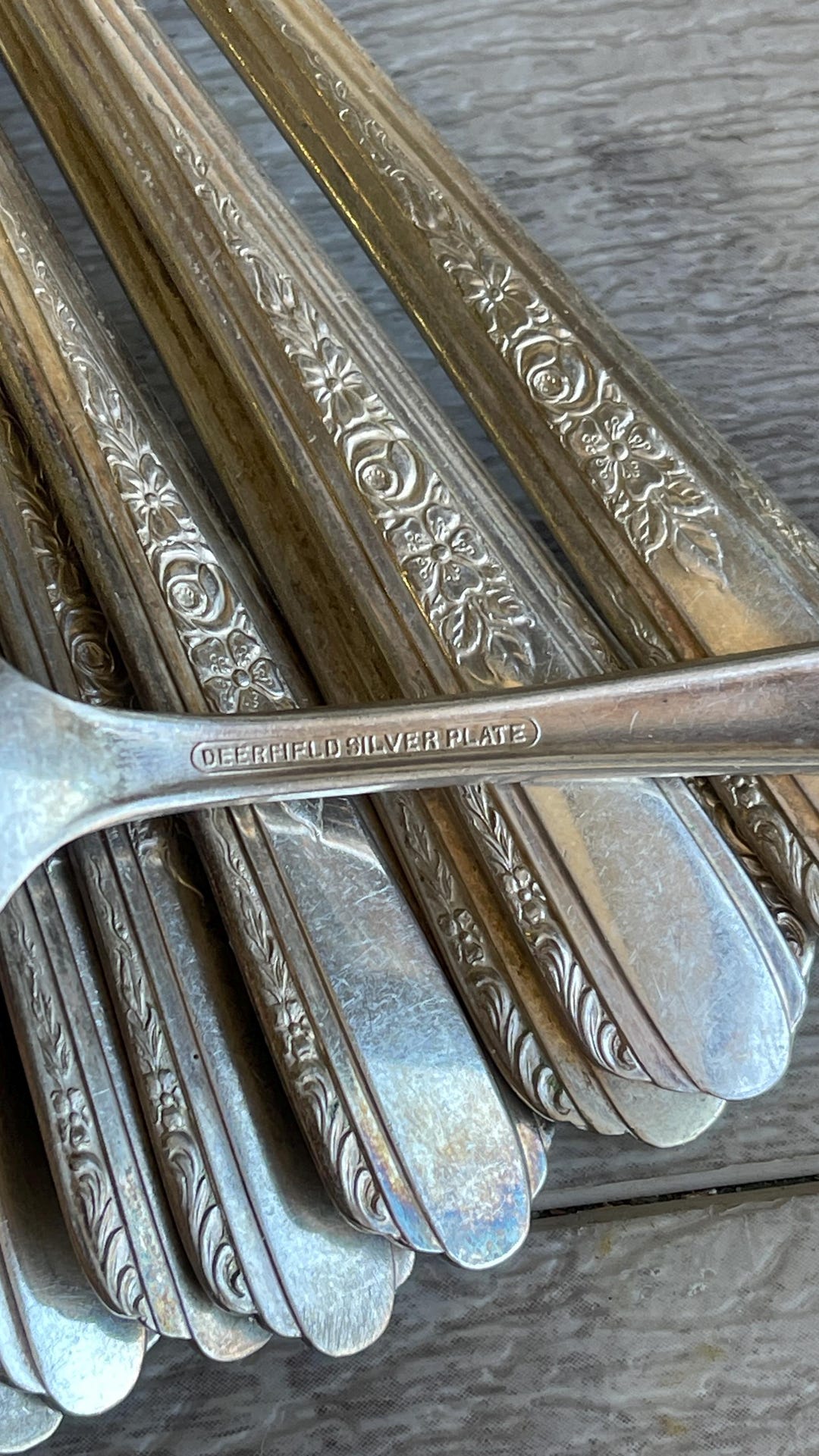 Vintage Deerfield "vision" Spoons Antique Silverplate Flatware ...