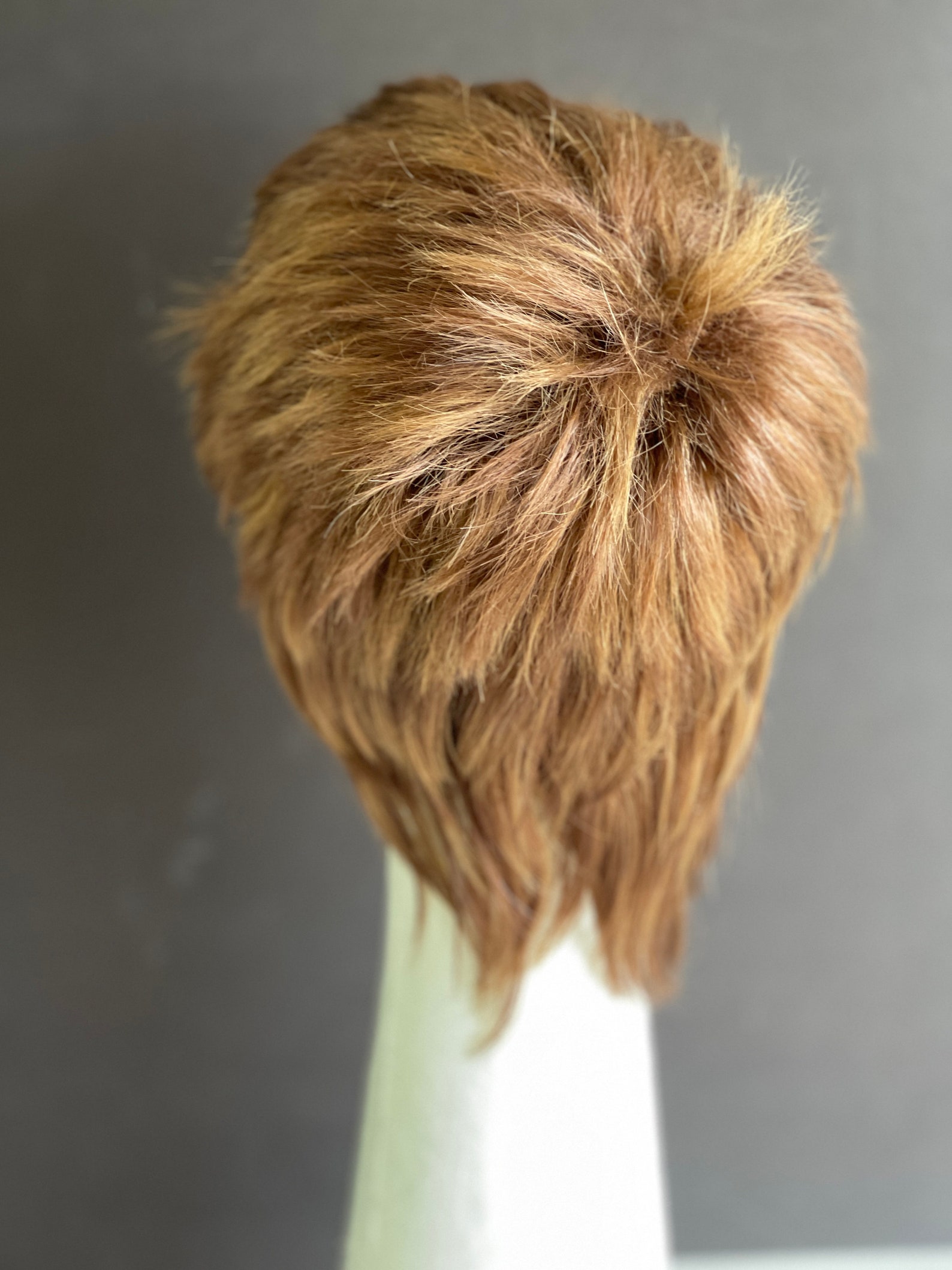 Vintage Carousel Twiggy Wig Case- Vinyl +shaggy Wig and Form - Etsy
