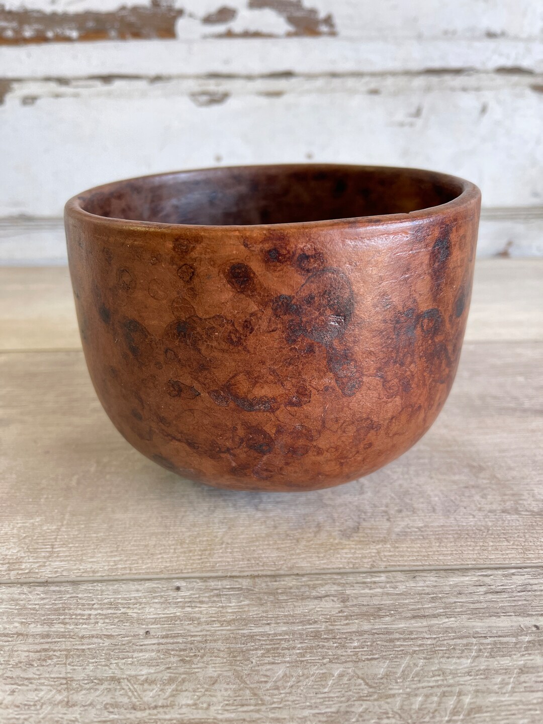 Vintage Pottery Bowl Primitive Style - Rustic Redware Clay Pot - Etsy