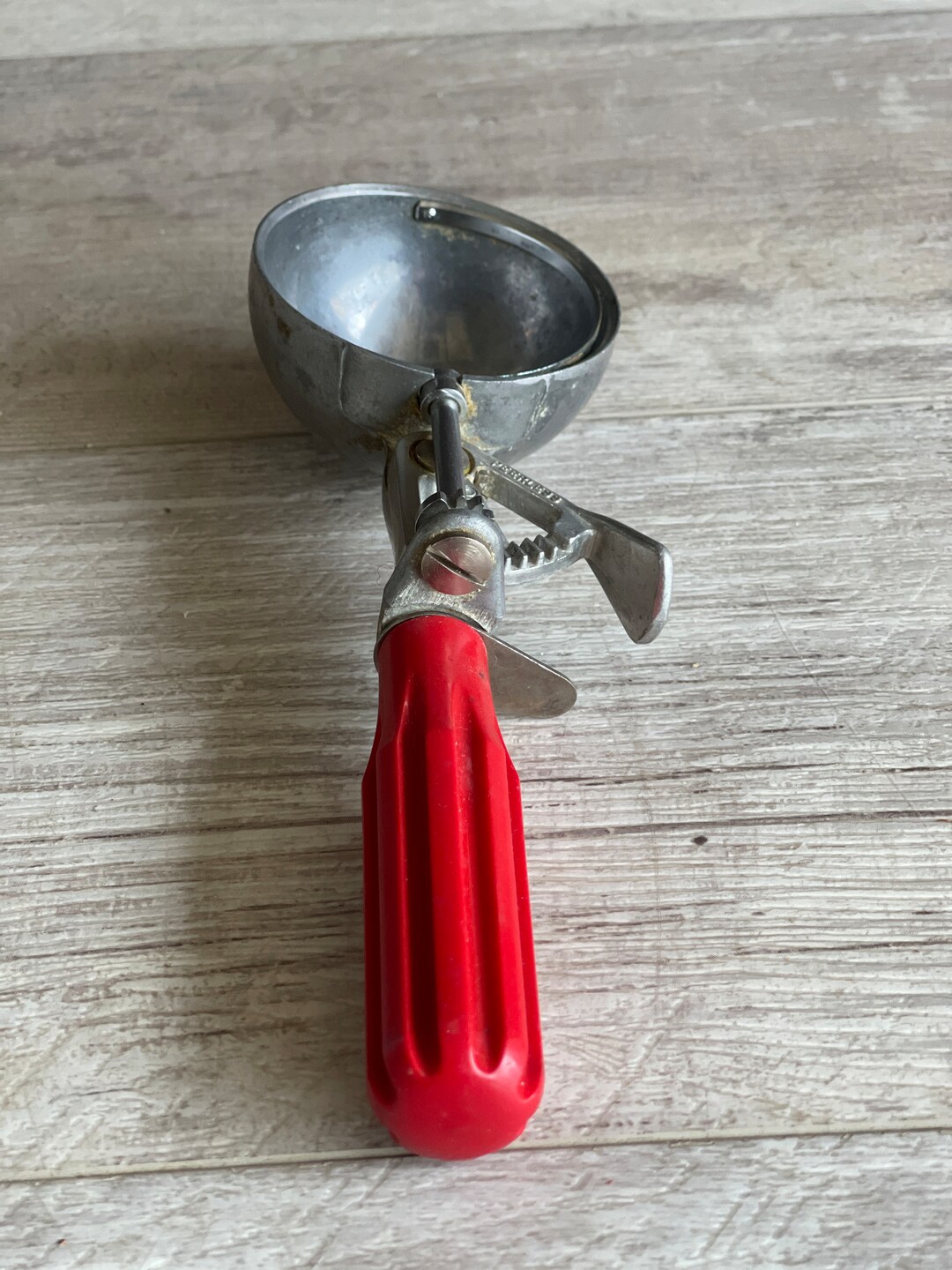 Vintage Peerless Ice Cream Scoop Red Handle Big Old Time - Etsy