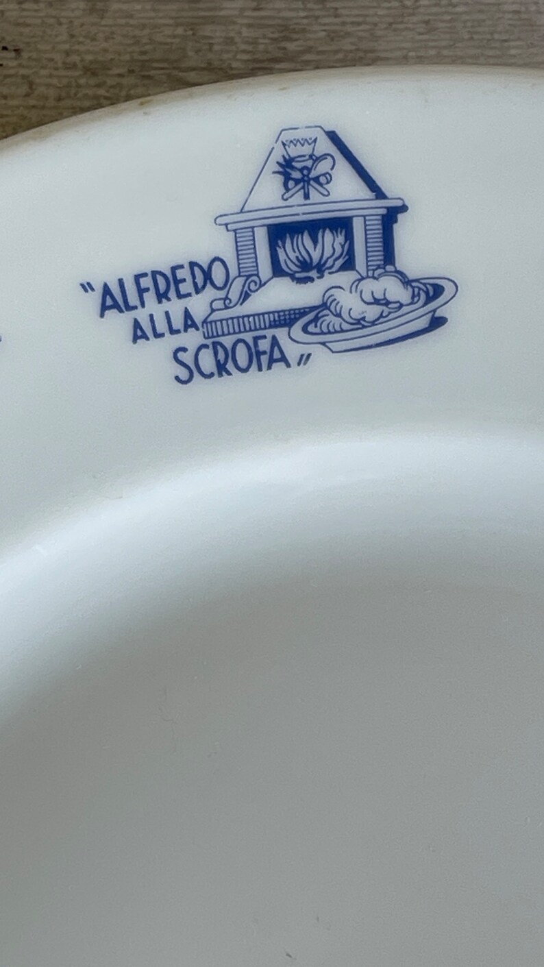 Vintage Richard Ginori Restaurant Plate Alfredo Alla Scrofa - Etsy