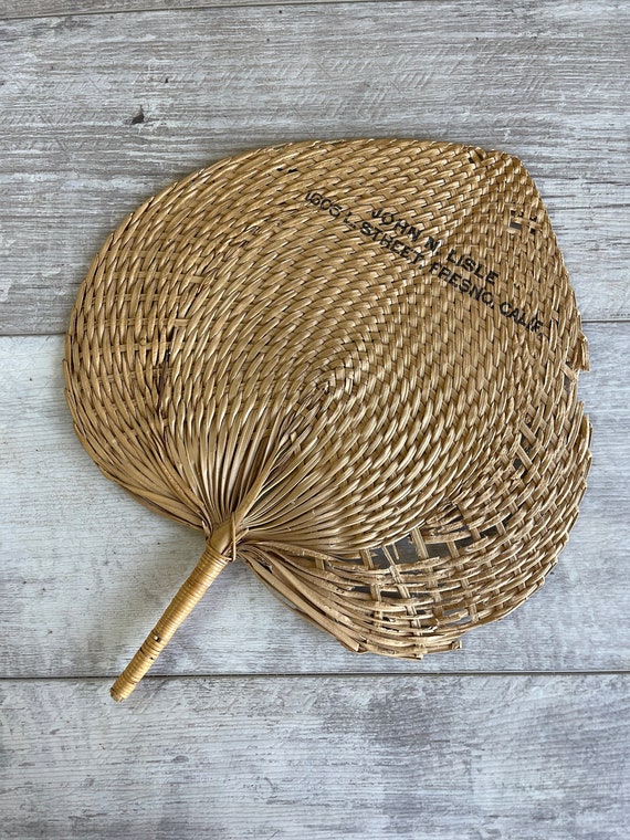 vintage funeral fan with - Gem