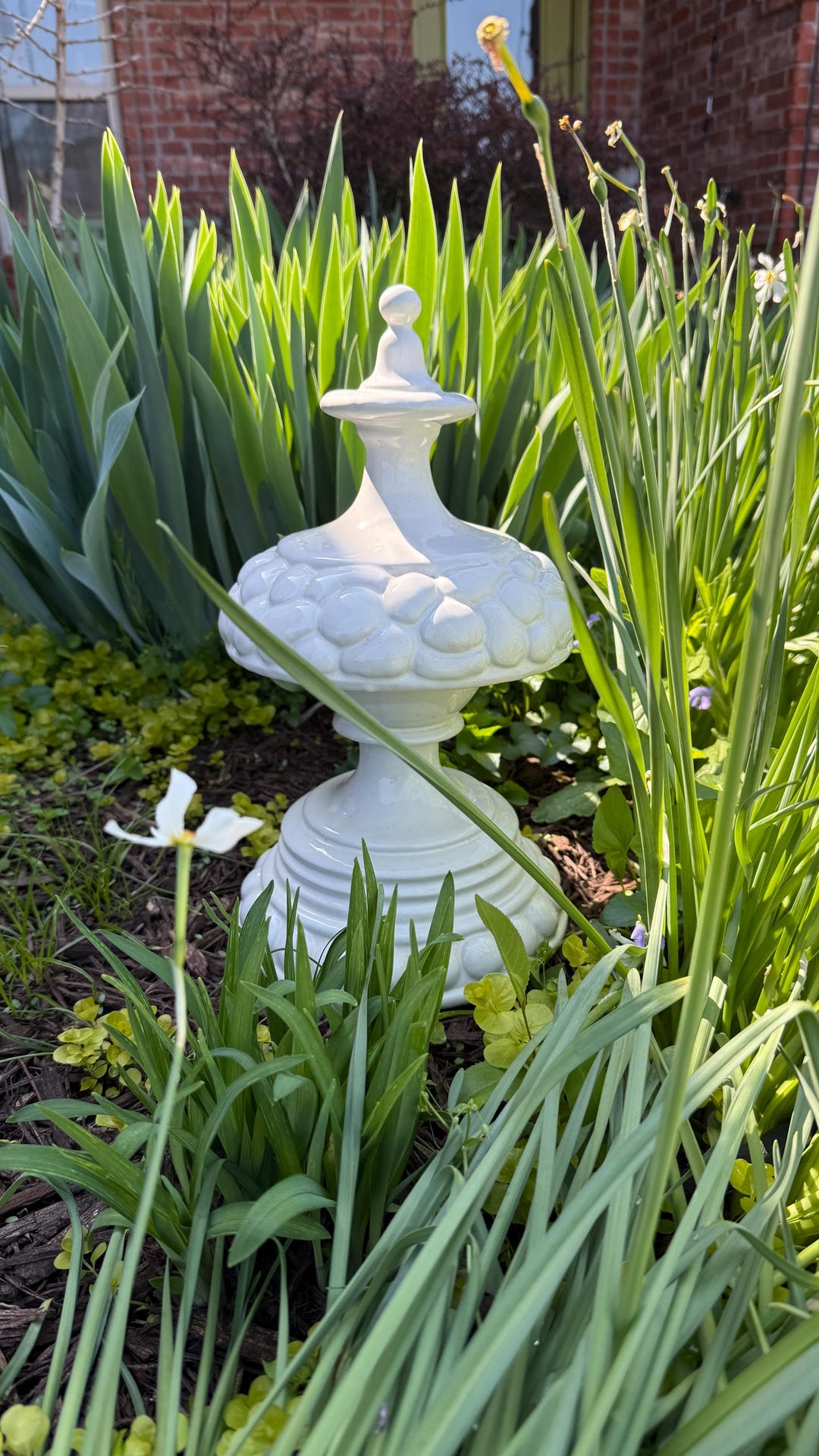 Vintage Ceramic Sculptures Finial Tower - Garden Decor - as Is - Etsy